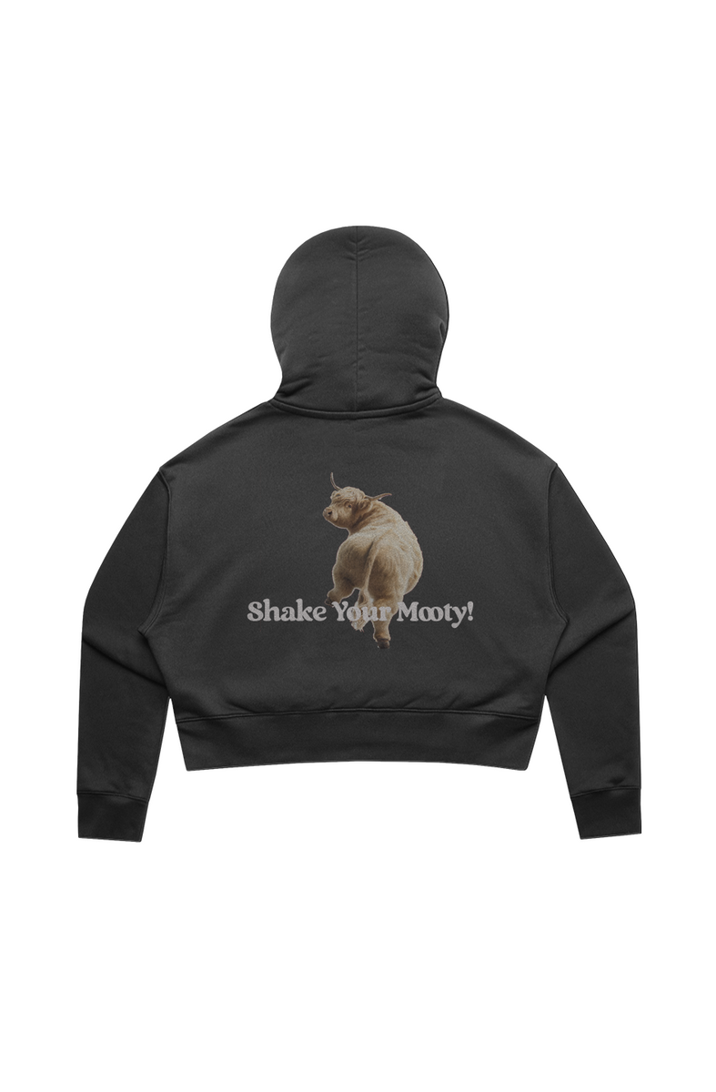 Highland Cow Shake Your Mooty Wo's Relax Crop Hood – Highlands Mootique