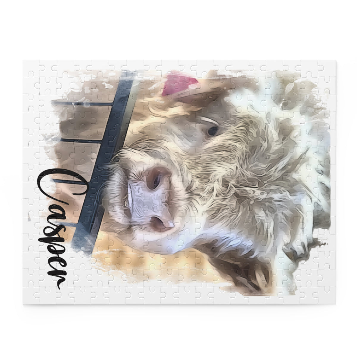 Casper the Highland Cow Signature Puzzle (120, 252, 500-Piece ...